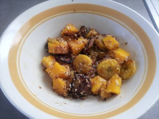 Plantains and mango